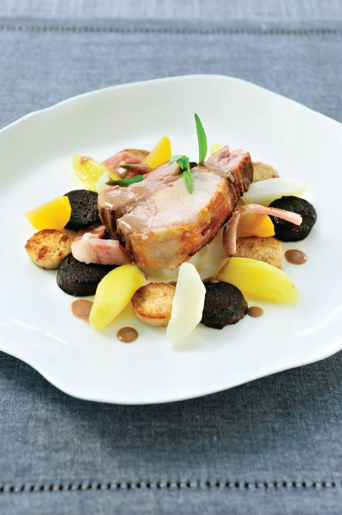 Recept "Speenvarken met beuling en seizoensgroenten" | njam!
